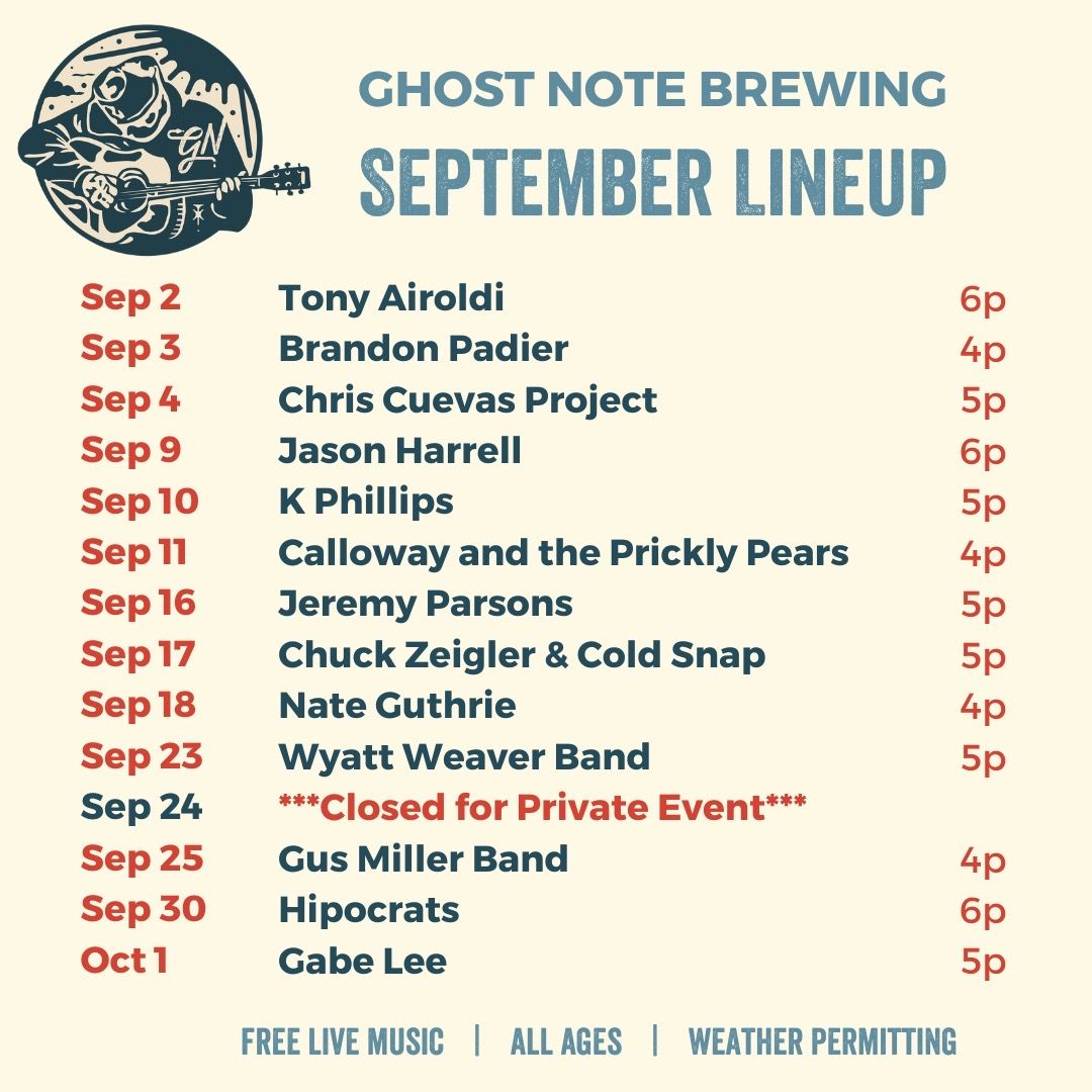 Live Music Ghost Note Brewing